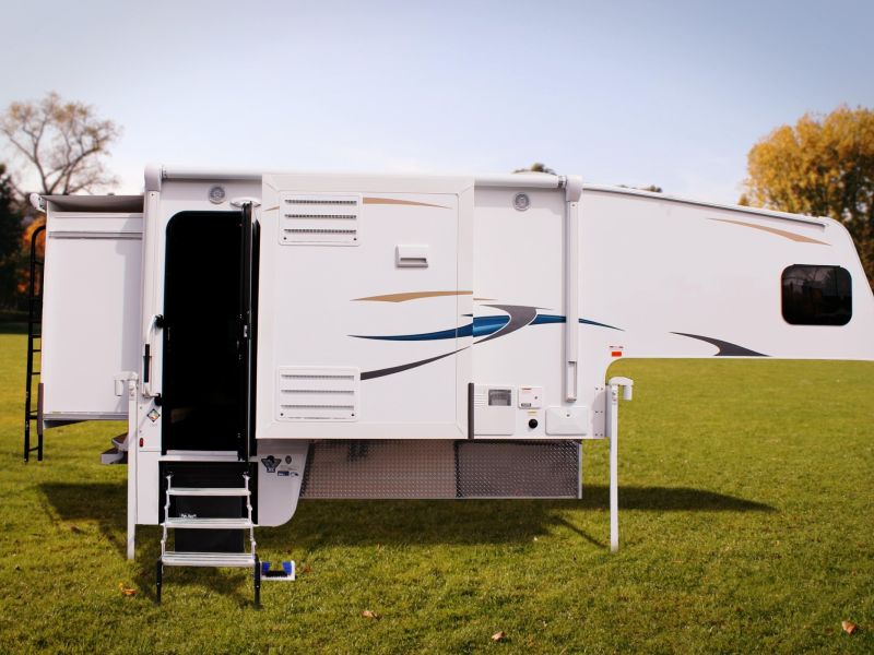 GlowStep Revolution® RV Steps for RV Towables